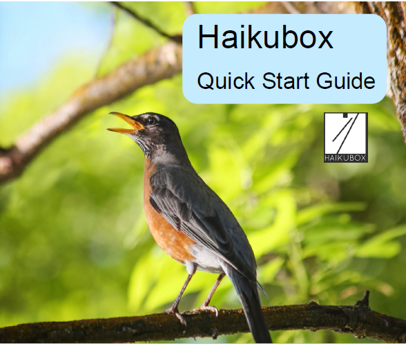 User Manuals & Other Info – Haikubox